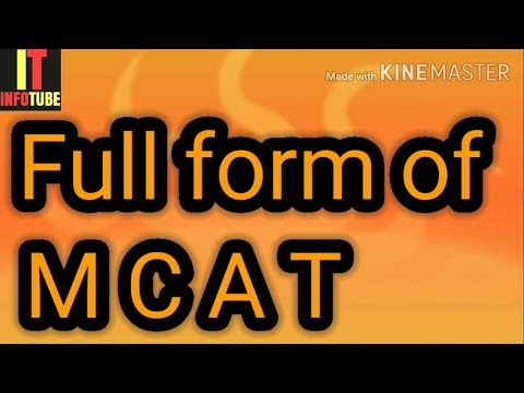 Full form of a MCAT | what is MCAT