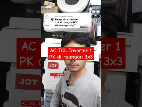 AC TCL inverter 1 PK di ruangan 3x3 #ac #actcl #tclac #tcl #tclindonesia @TCLIndonesiaElektronik