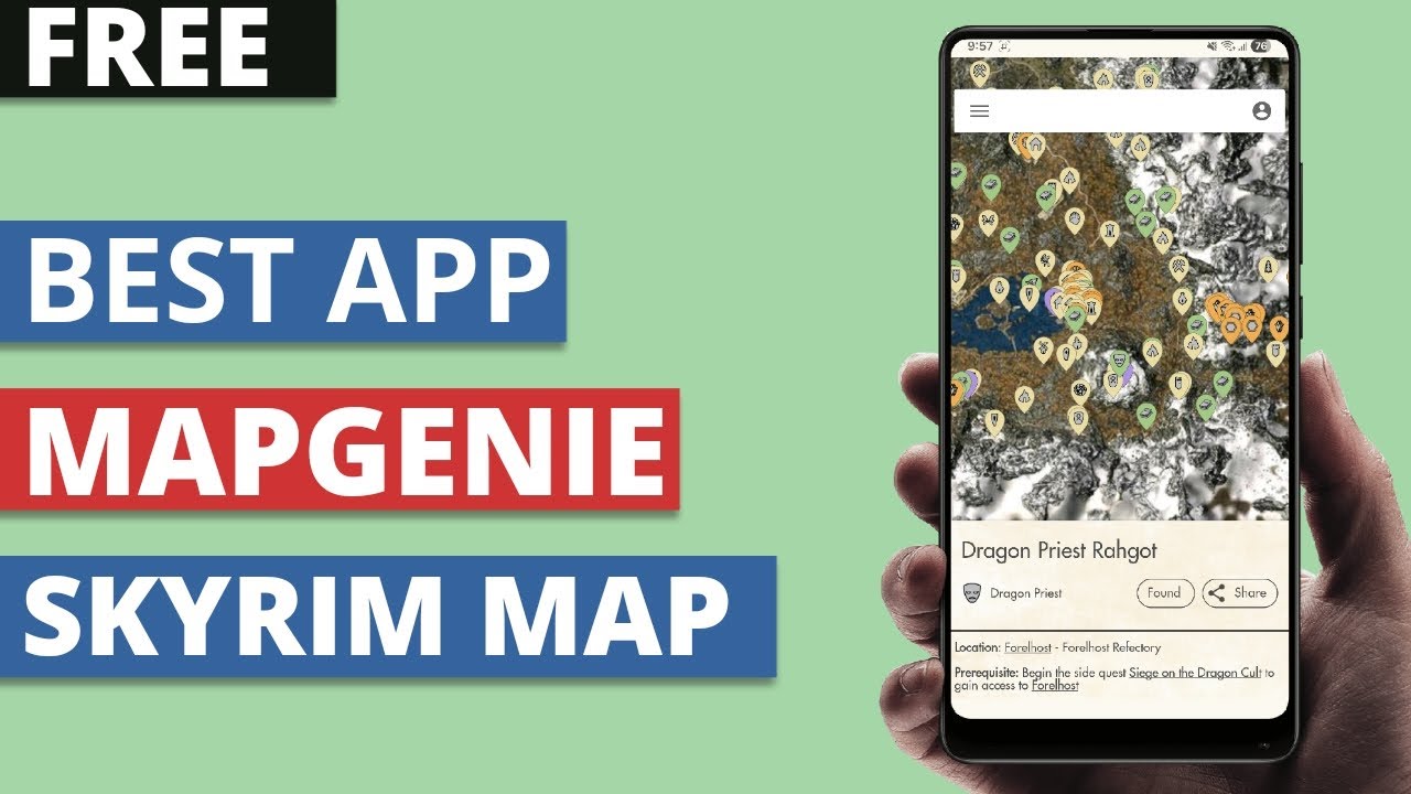 Best Free MapGenie Skyrim Map App for Android