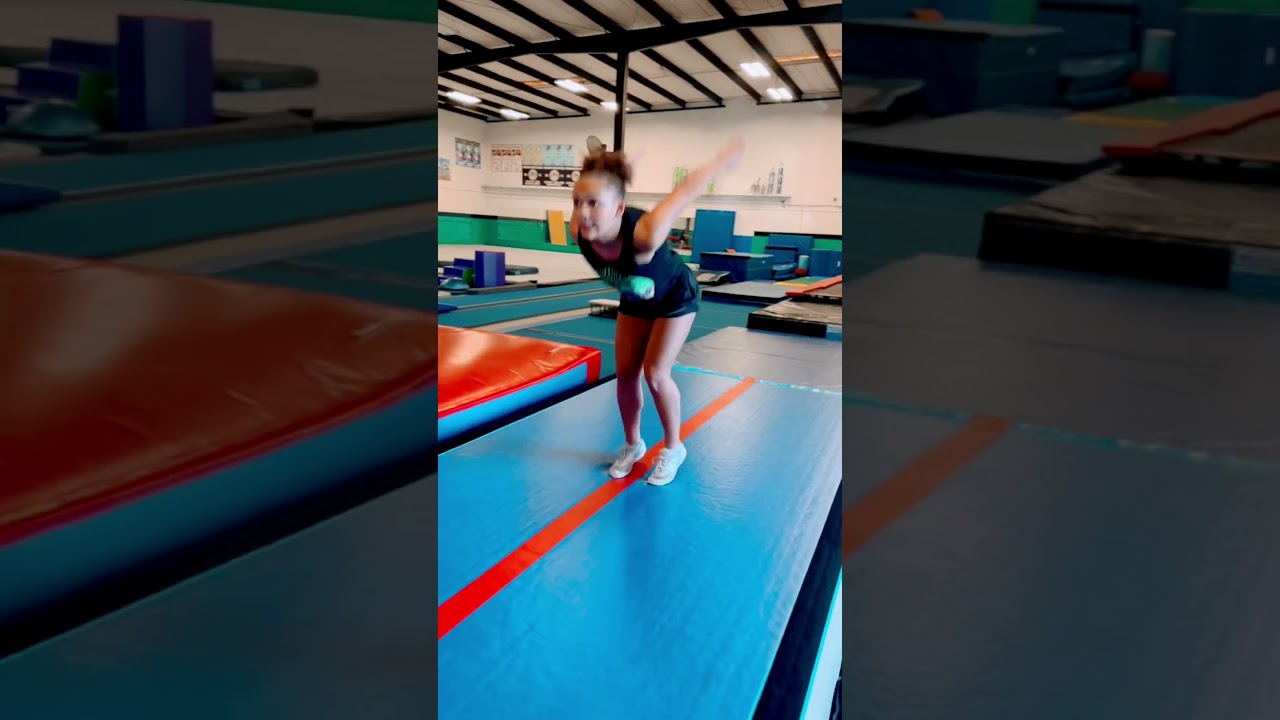 Tumbling on the #AirTrack!!! 🤩🎥✨ #backhandspring #full