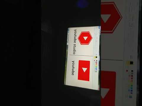 kaisa laga youtube aur youtube studio ka Logo drawing in computer