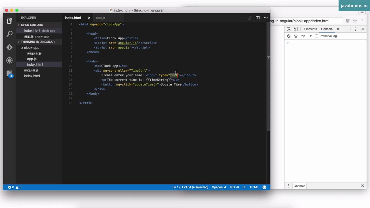 Thinking in Angular1 23 - Two Way Data Binding