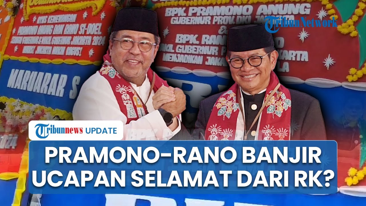 Sosok RK & Maruarar S yang Kirim Bunga Ucapan Selamat ke Posko Pramono-Rano, Cagub Jakarta ...