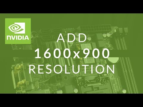 Adding 1600x900 Option to Display Resolution Settings in Windows 10 (Nvidia/GeForce)