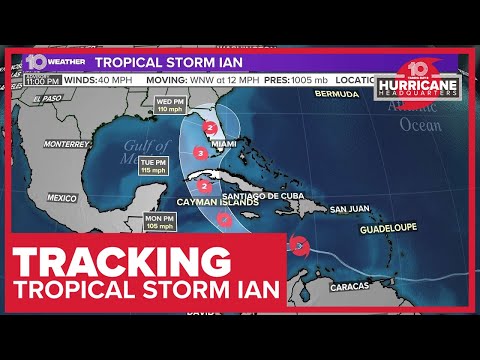 Tropical Storm Ian: See latest forecast cone, spaghetti models, satellite