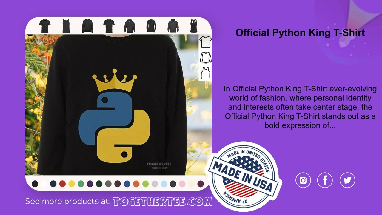 Official Python King T-Shirt