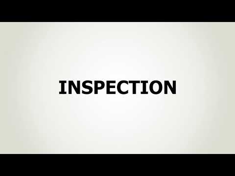 How to Pronounce Inspection