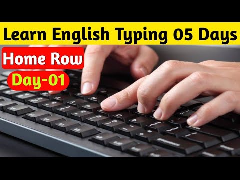 Simple steps to Learn English Typing at home | Typing kaise sikhe | typing course | home row ❤️🔥✅