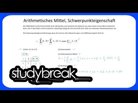 Arithmetisches Mittel, Schwerpunkteigenschaft | Statistik