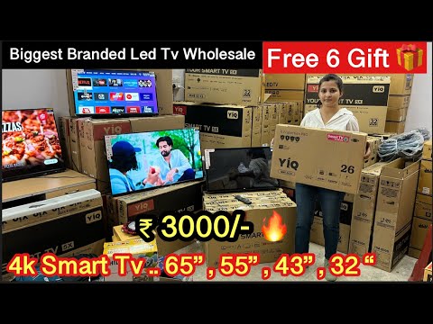 Cheapest 4K LED Tv Market In Delhi | ₹ 2999/- Wholesale/Retail | With Replacement Guarantee 🔥