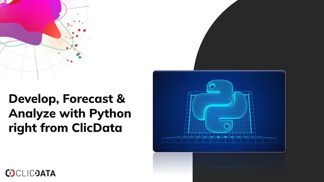Develop, forecast & Analyze with Python right from ClicData