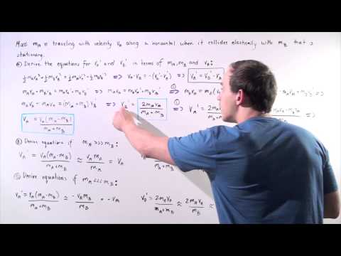 Elastic Collision Equation Derivations
