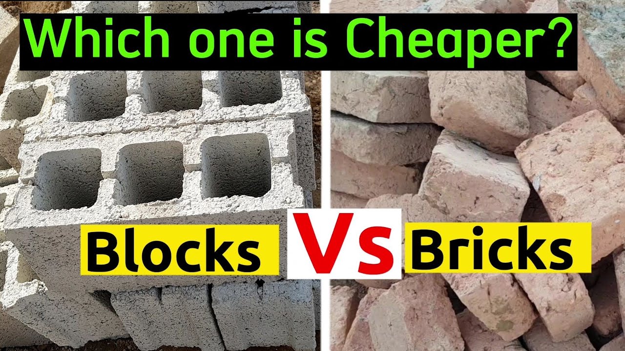 Hollow blocks vs. bricks: Which one will save you money? |Masonry Cost of brick wall vs block wall