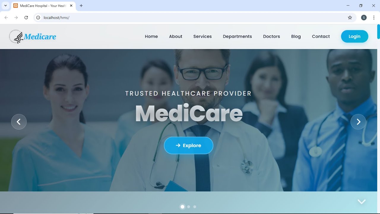 Hospital Management System using PHP and MySQL with Source Code