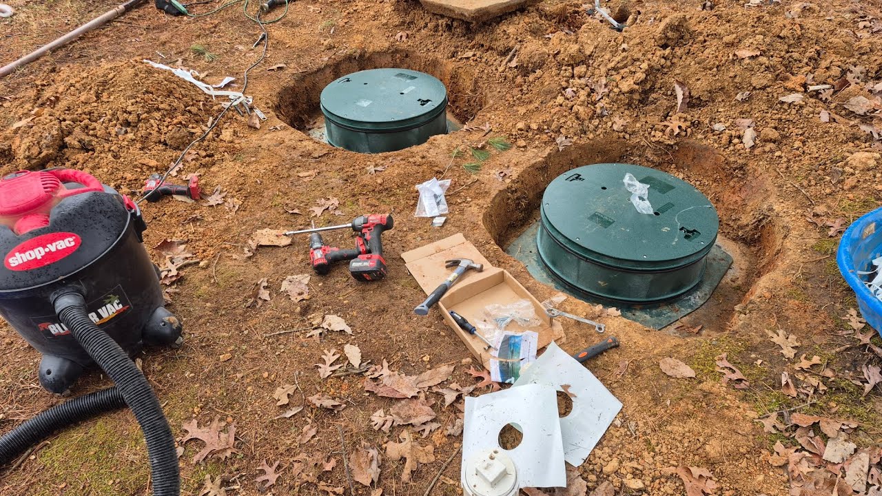 DIY Adding Septic tank Riser !! Start to finish