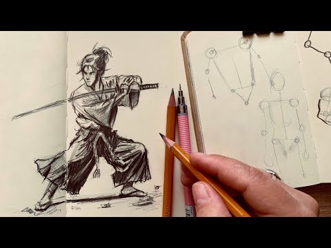 How to Draw a Samurai’s Body with Pencil | Step-by-Step Tutorial