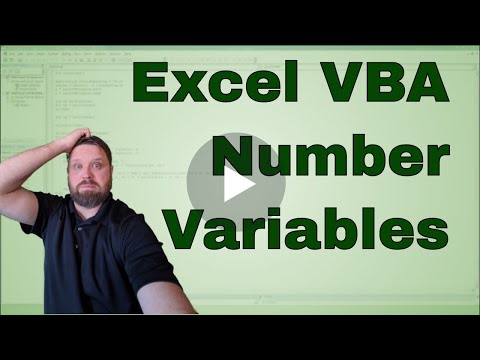 Using the Excel VBA (Macro) Number Variable Types (Integer, Long, and Double)