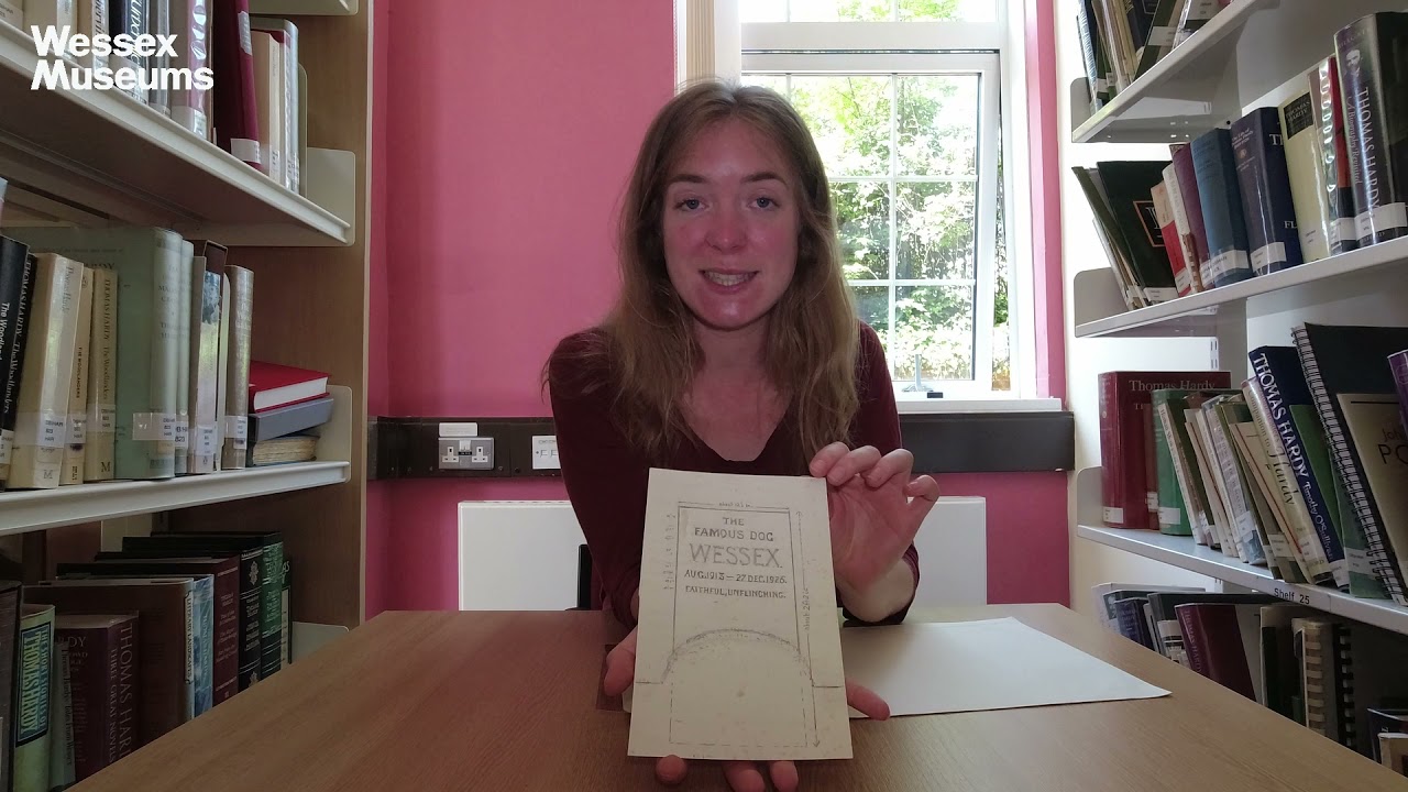 Tombstone for Thomas Hardy's beloved dog - a precious object in our Hardy's Wessex exhibition.