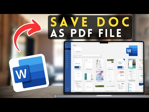 How to Save a Document as a PDF File in MS Word | Microsoft Word Tutorial (2025)