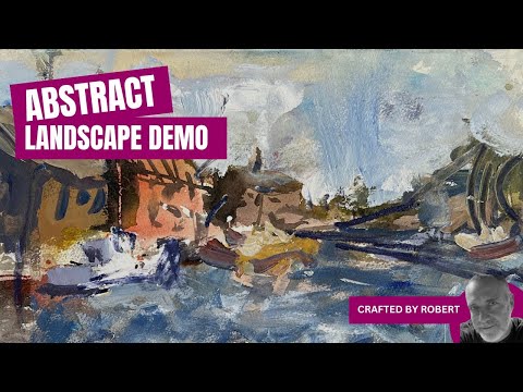 Painting An Abstract Mixed Media Landscape