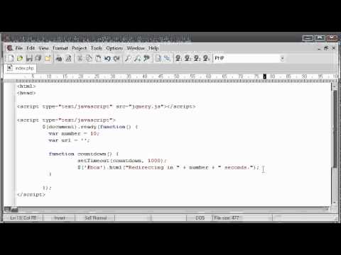 Learn jQuery Tutorials Dynamic countdown to redirect - Mind Luster