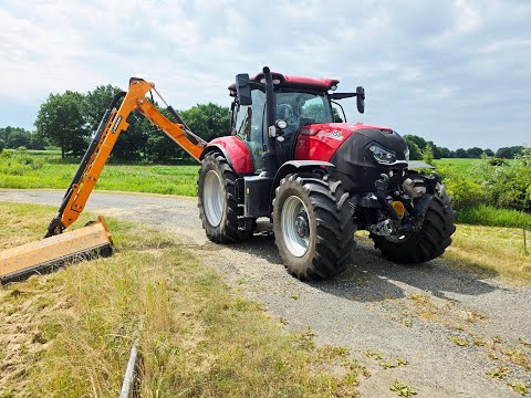 Koszenie skarp ◇ Case Puma i Noremat Magistra 🚜🔥🔥⛰️