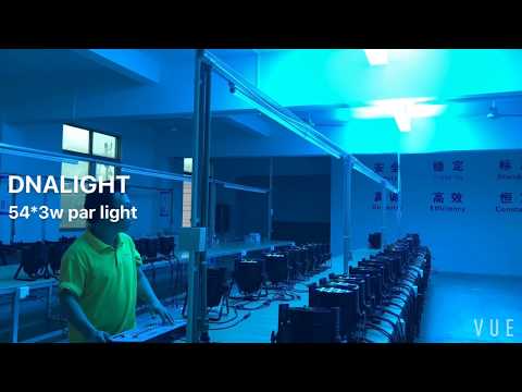 DNALIGHT 54x3w LED Theatre DJj Disco Stage Aluminum Par Lights Parcan BDL-P5403