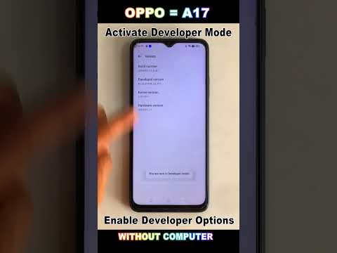 HOW TO ENABLE /DEVELOPER MODE ON OPPO A17 - OEM UNLOCK & USB DEBUGGING - DEVELOPER MODE 2025