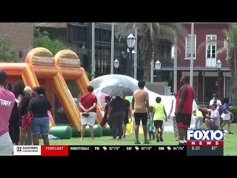 Juneteenth celebration at Mardi Gras Park