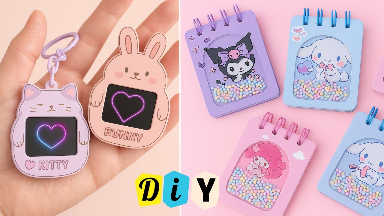 🌷DIY cute stationery / How to make stationery supplies at home / handmade stationery/ easy crafts