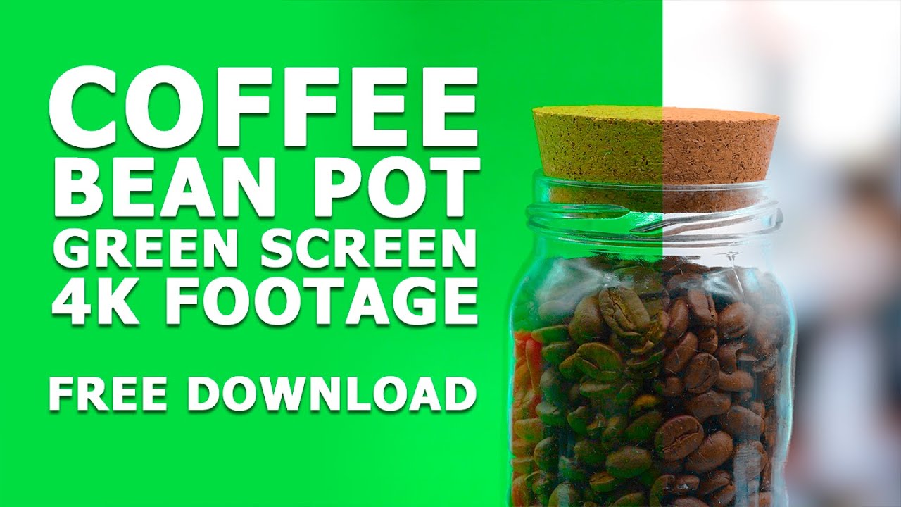 COFFEE BEAN POT GREEN SCREEN 4K (FREE DOWNLOAD/NO COPYRIGHT)