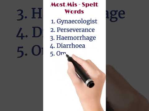 Most Mis-spelt words #ytstudio #ytshorts