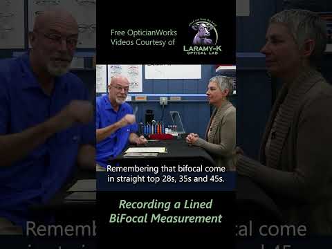Recording A Lined BiFocal Measurement