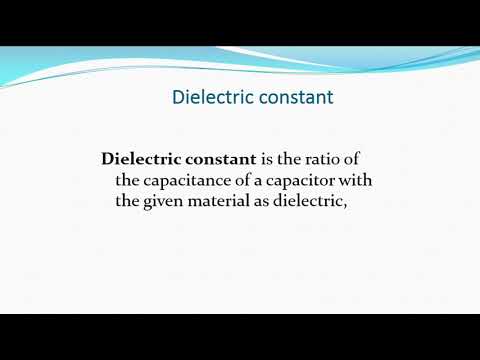 Dielectric Constant