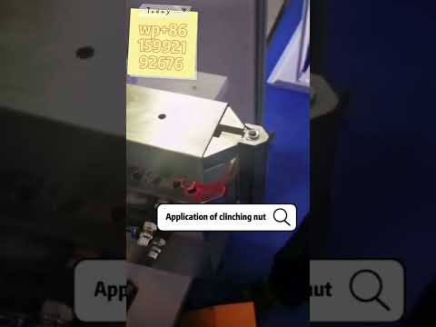 Application of clinching nut