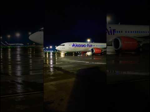 Akasa Air Flight #shorts #ytshorts #airplane #aviation #airlines #airport #akasaair #banglore โ๏ธ๐