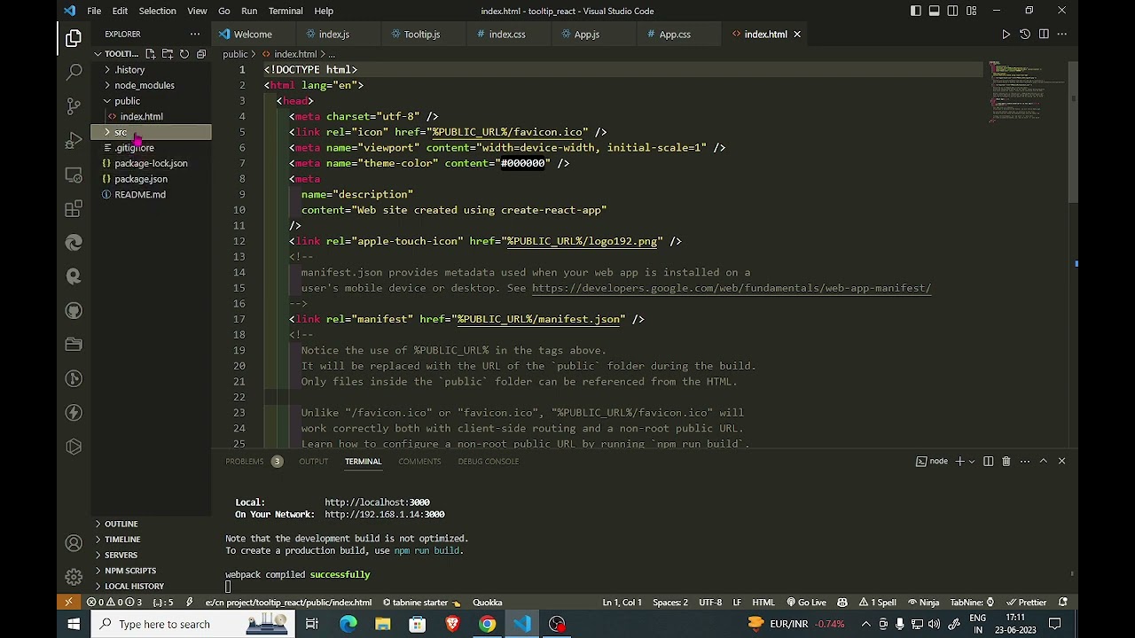 tooltip | react | skill test - 1