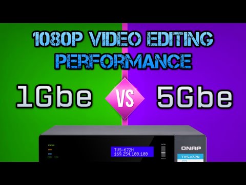 5Gbe NAS 1080p Video Editing Test - Local SSD vs 1Gbe vs 5Gbe