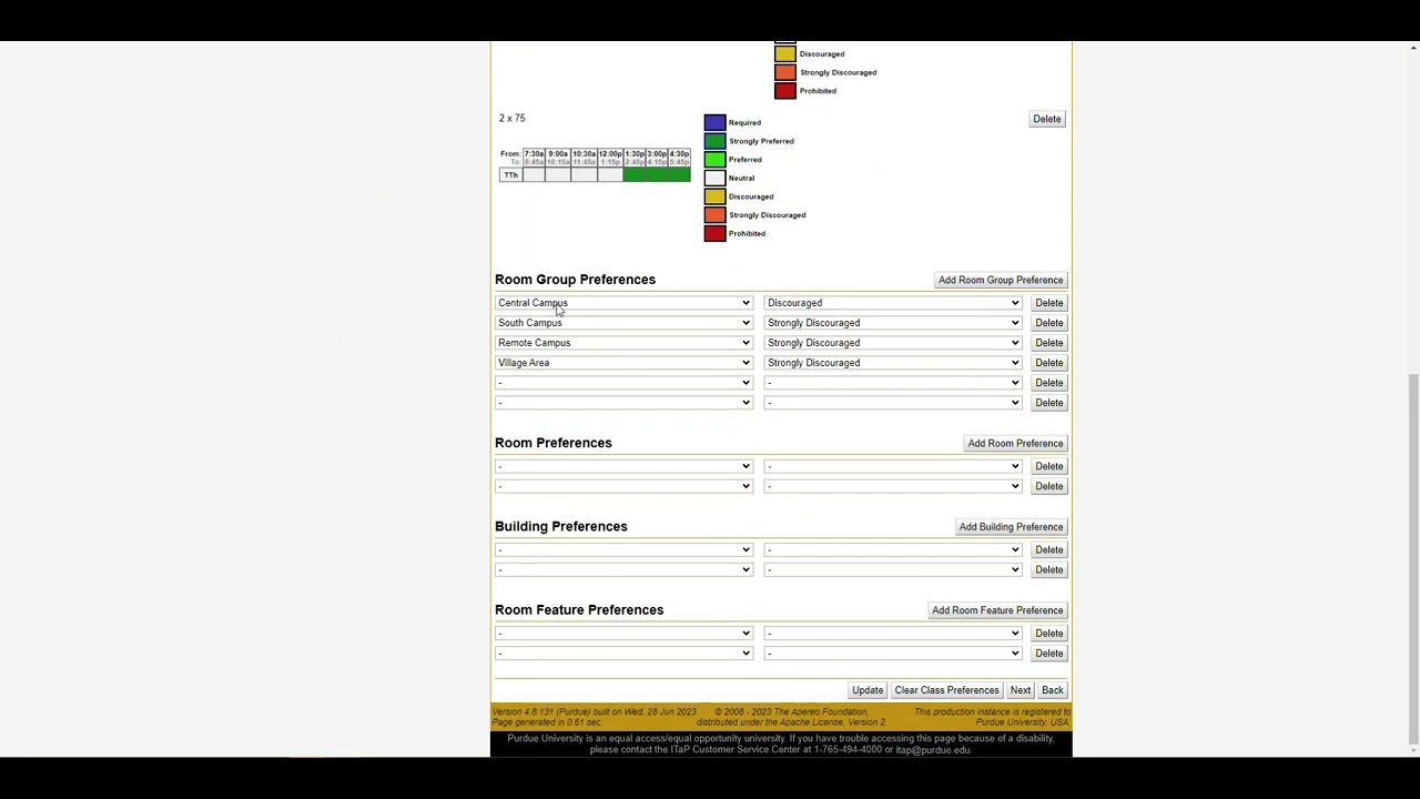 Editing Course Offering & Setting Preferences