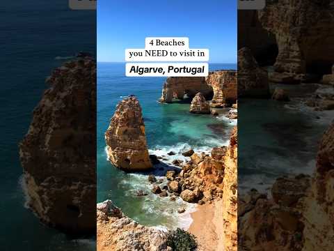 4 MUST SEE Beaches in Algarve, Portugal #algarve #portugal #travel #beach #vacation #destination