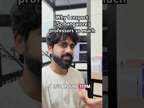 Why I respect IISc Bangalore’s Professors so much #iiscbangalore #iisc #professor #gate #motivation