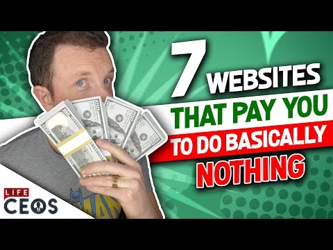 7 WEBSITES THAT PAY YOU: TO DO BASICALLY NOTHING (shockingly easy opportunity)