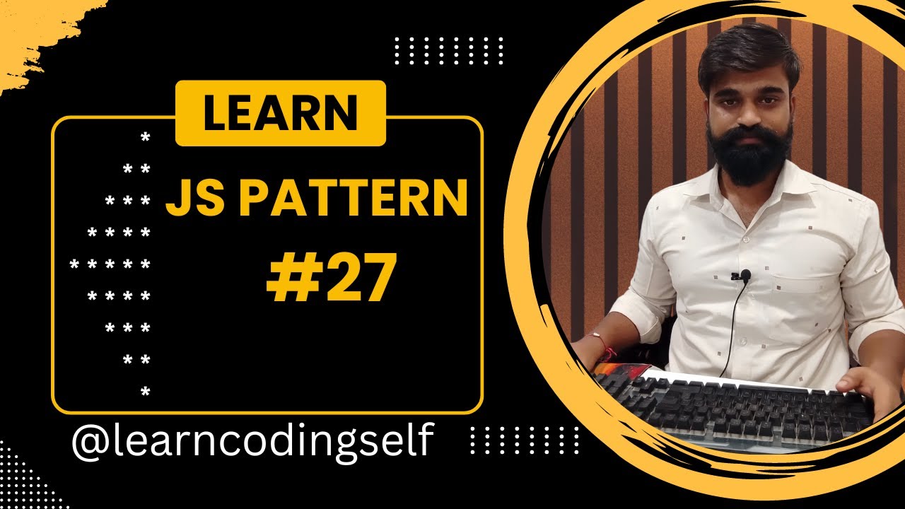 pattern program in #javascript in Hindi pattern27 and pattern28