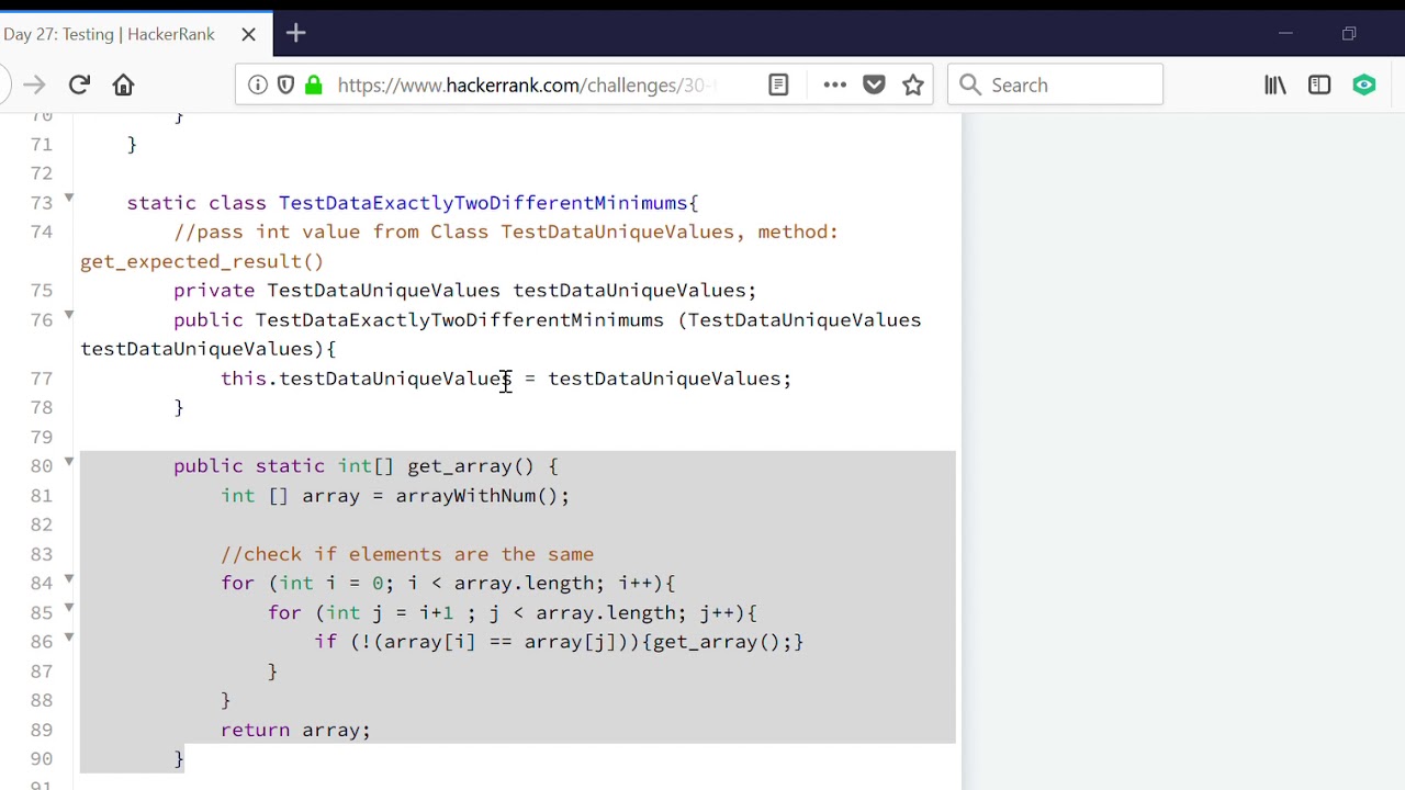 Day 27: Testing | HackerRank | JAVA