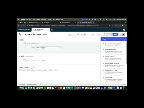 Using Flow Designer: Flow Tab Anatomy