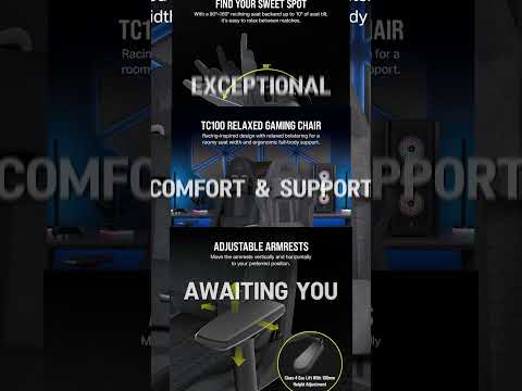 🔥 Game in style & comfort with the Corsair TC100 Relaxed Gaming Chair