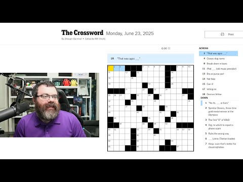 Learning Crossword Week 58 | NYT Crossword Monday June 23rd, 2025
