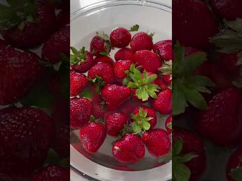 Gross! Please soak your Strawberries in baking soda