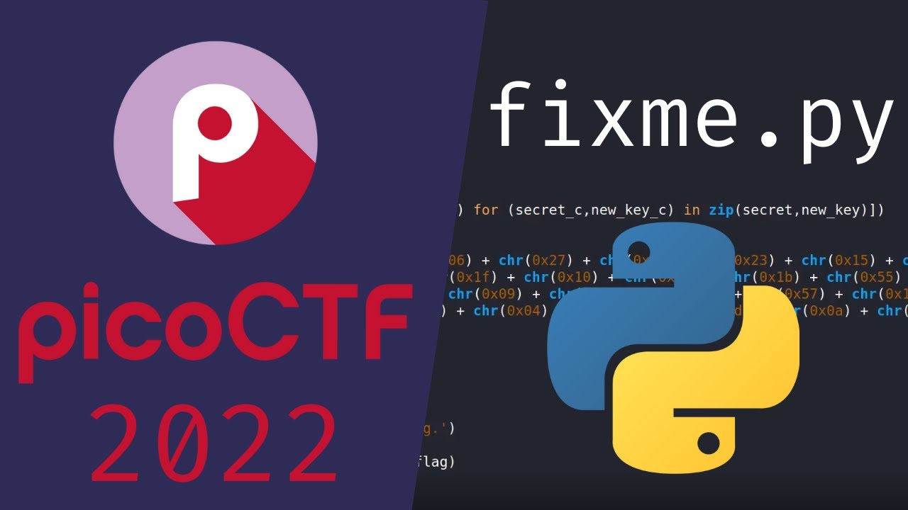 Fixing syntax errors in Python | picoCTF 2022 #01 