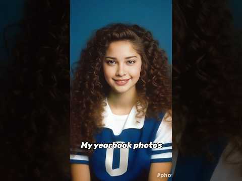 My yearbook photos | I tried the ai yearbook trend | ai yearbook for free | 90s yearbook ai #shorts